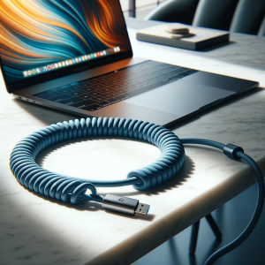 Unleash Style and Flexibility: Upgrade to Coiled Keyboard Cables for a ...