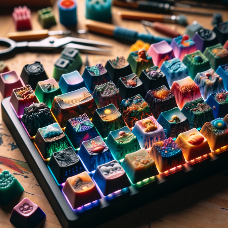 Unique and Handcrafted: Elevate Your Keyboard with Custom Keycap ...